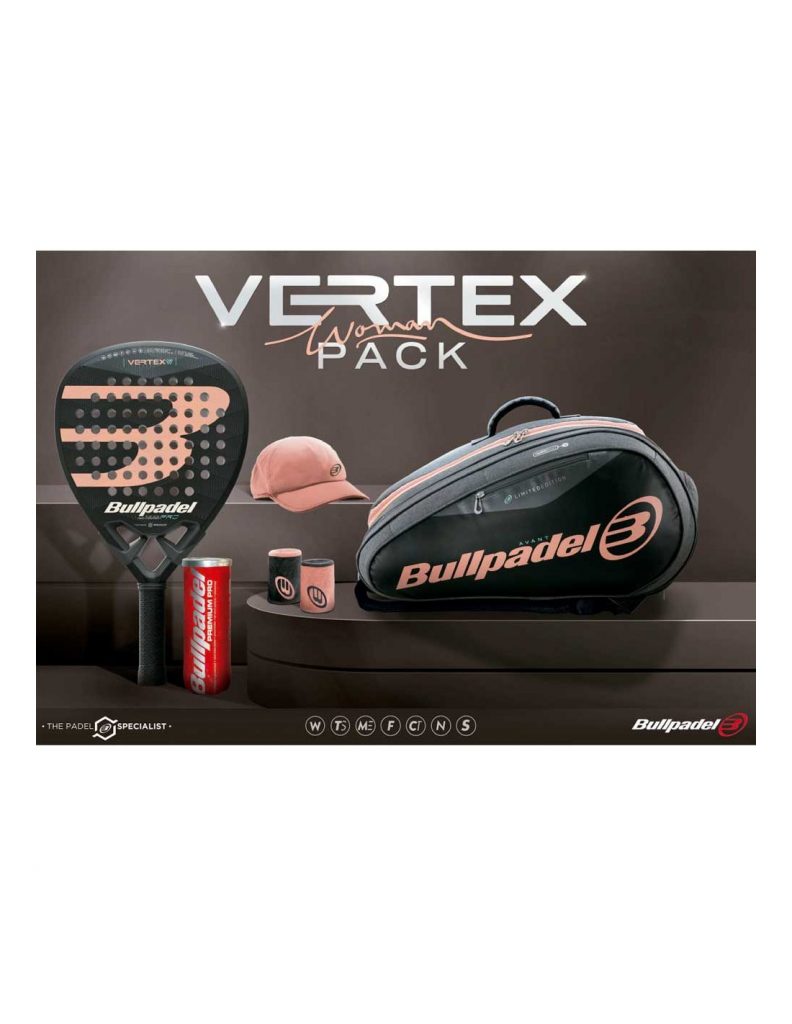 PACK BULLPADEL VERTEX 2 LTD WOMAN 2022 - Padel Pro 365